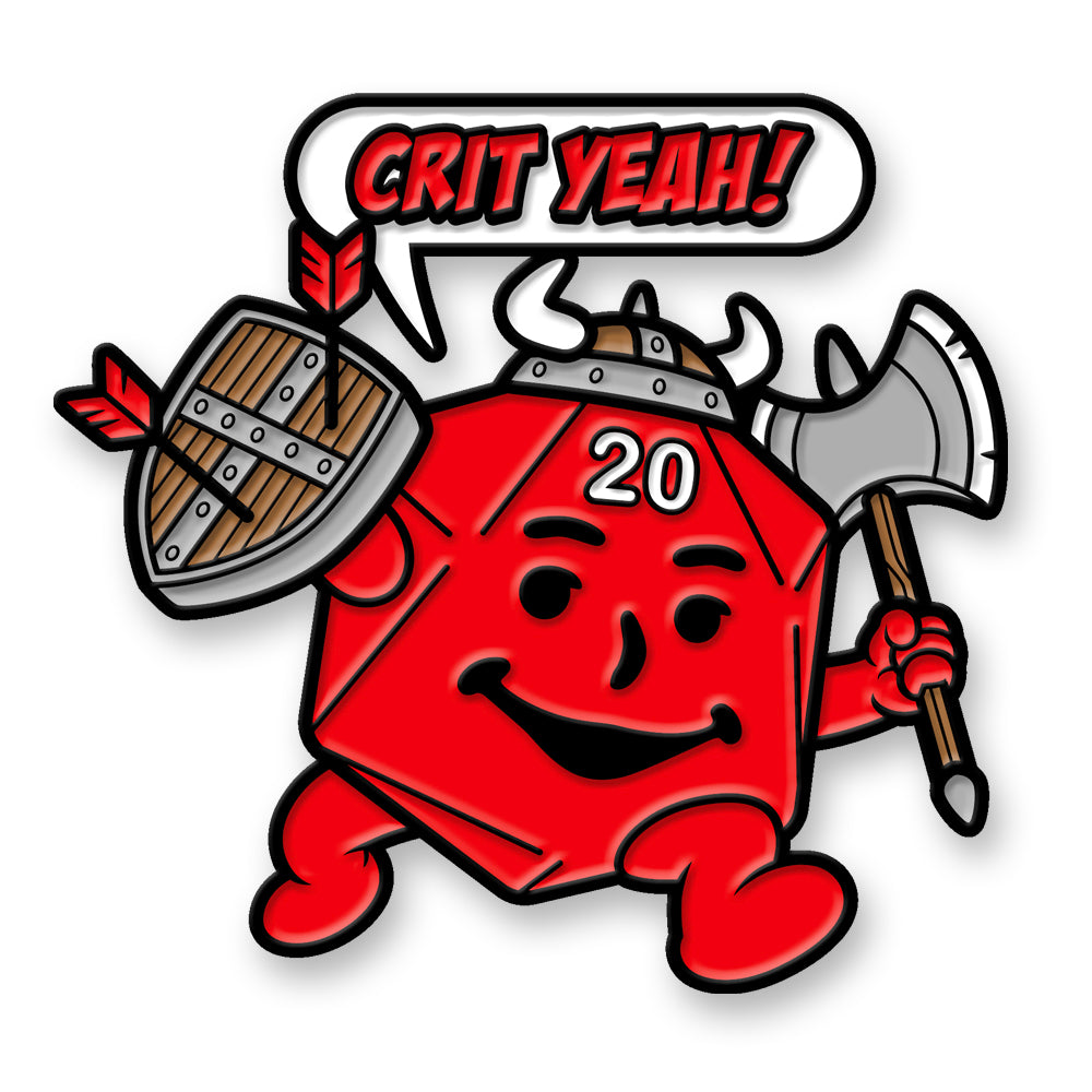 HareBrained! Crit Yeah Pin– Display Geek, Inc.