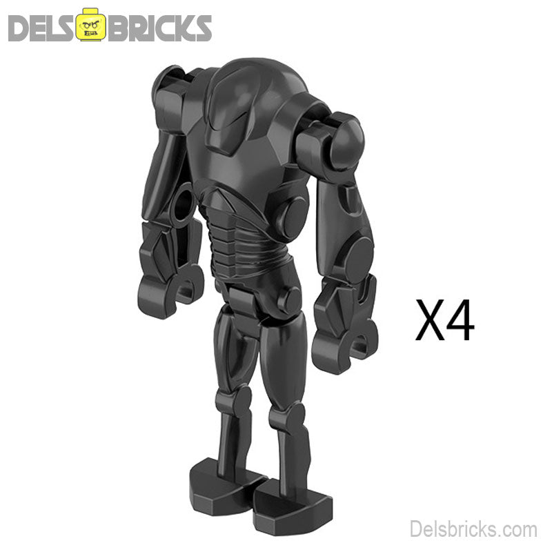 Set of 4 - Super Battle Droids (Star Wars) - Custom Building Blocks Mi– Display Geek, Inc.
