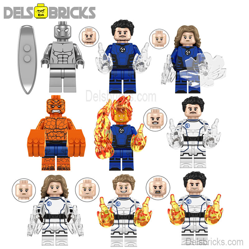 Set of 9 (Marvel Fantastic Four) - Custom Building Blocks Mini Figures– Display Geek, Inc.