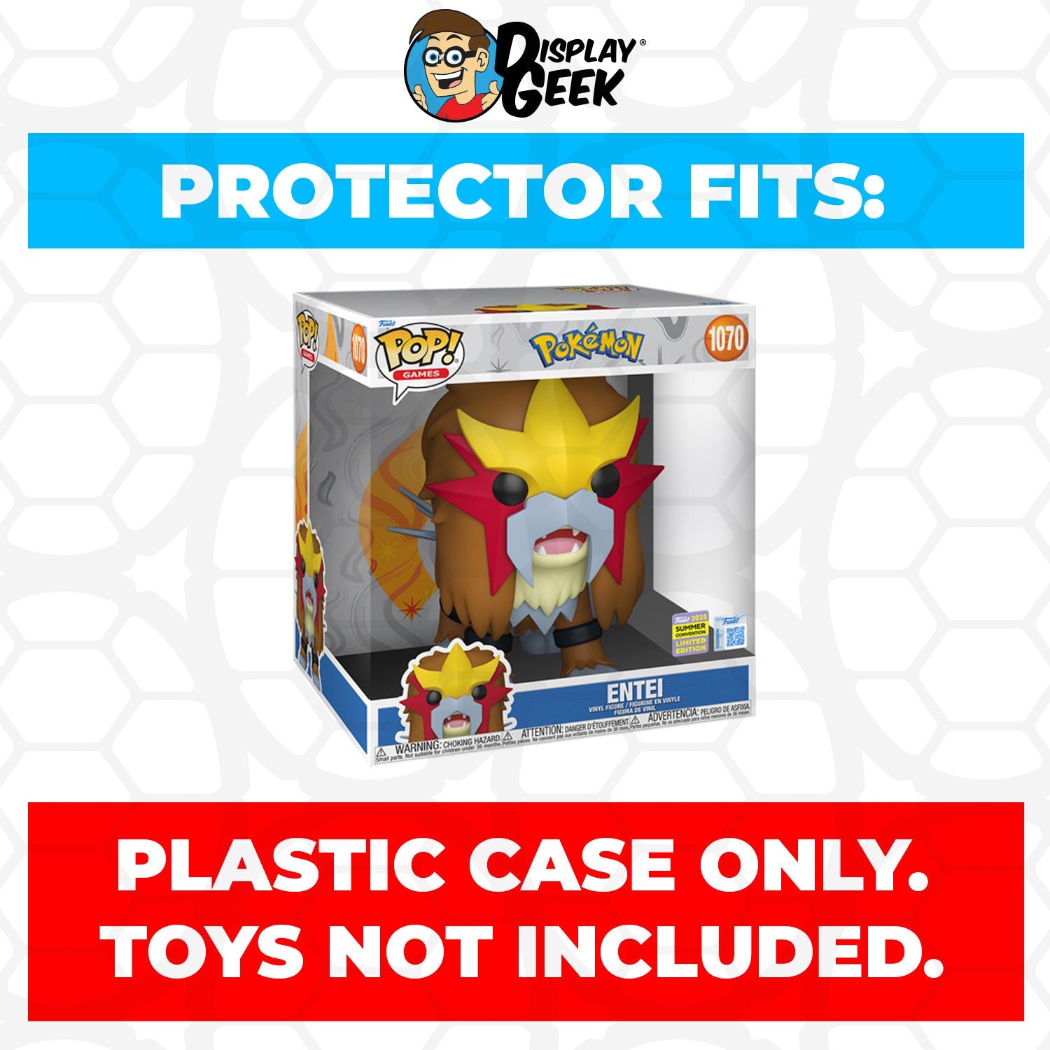 Funko POP! 10 inch Entei SDCC #1070 Jumbo Size Pop Protector CONFIRMED by Display Geek– Display ...