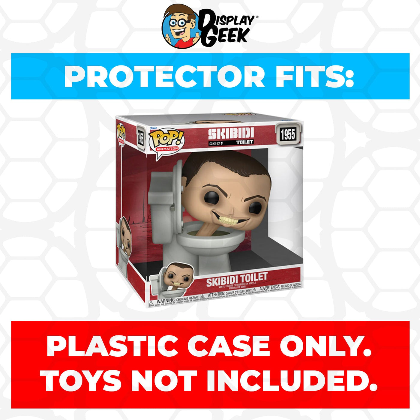 Funko POP! 10 inch Skibidi Toilet #1955 Jumbo Size Pop Protector ...