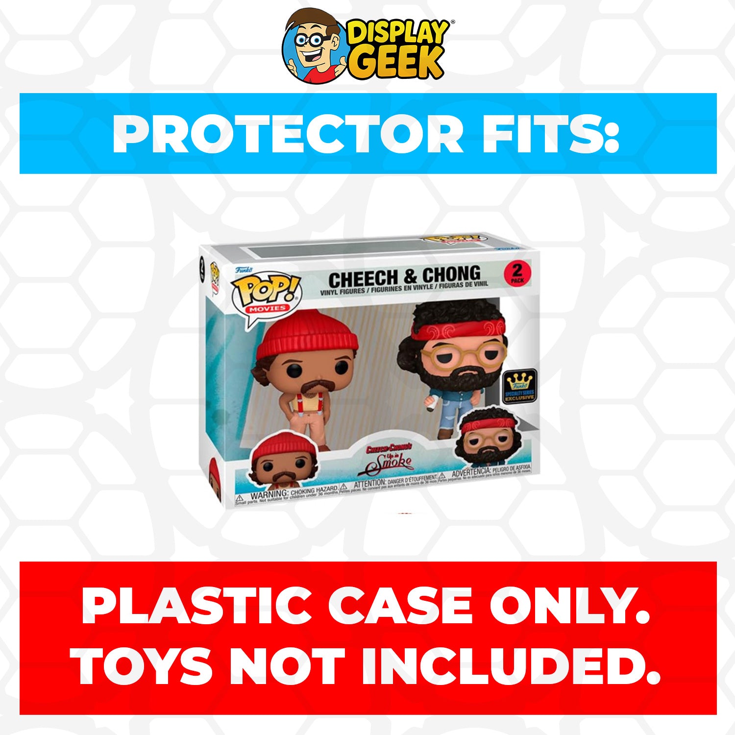 Funko POP! 2 Pack Cheech & Chong Up In Smoke Pop Protector Size ...