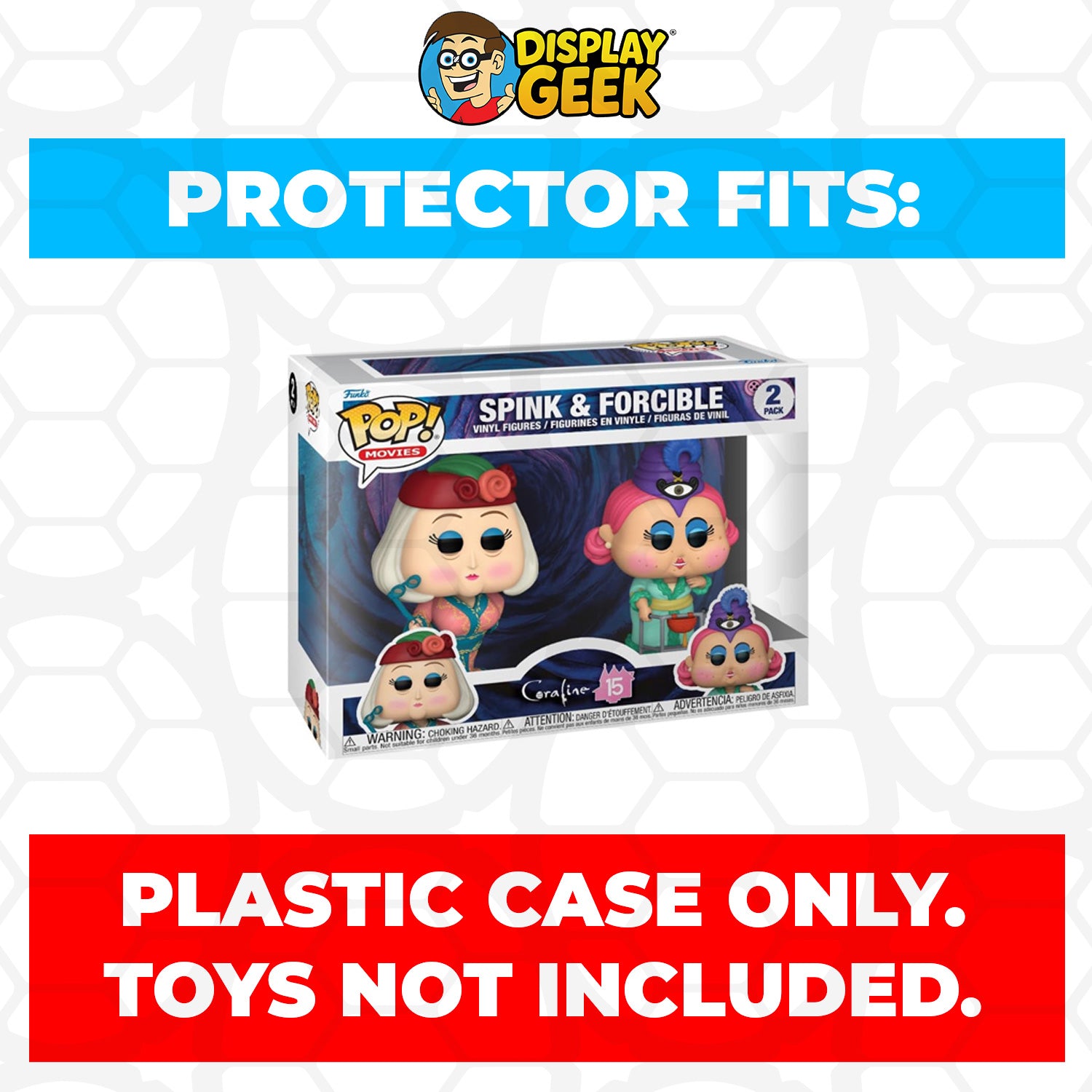 Funko POP! 2 Pack Coraline - Spink & Forcible Pop Protector Size CONFI ...