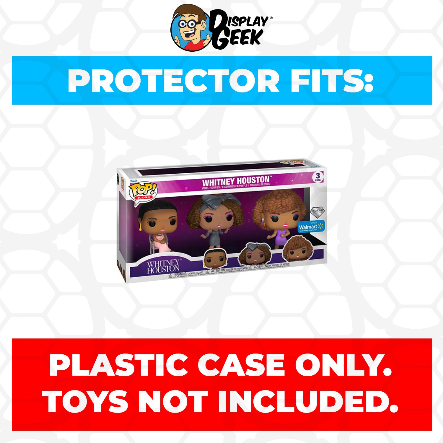 Funko POP! 3 Pack Whitney Houston Diamond Pop Protector Size CONFIRMED ...
