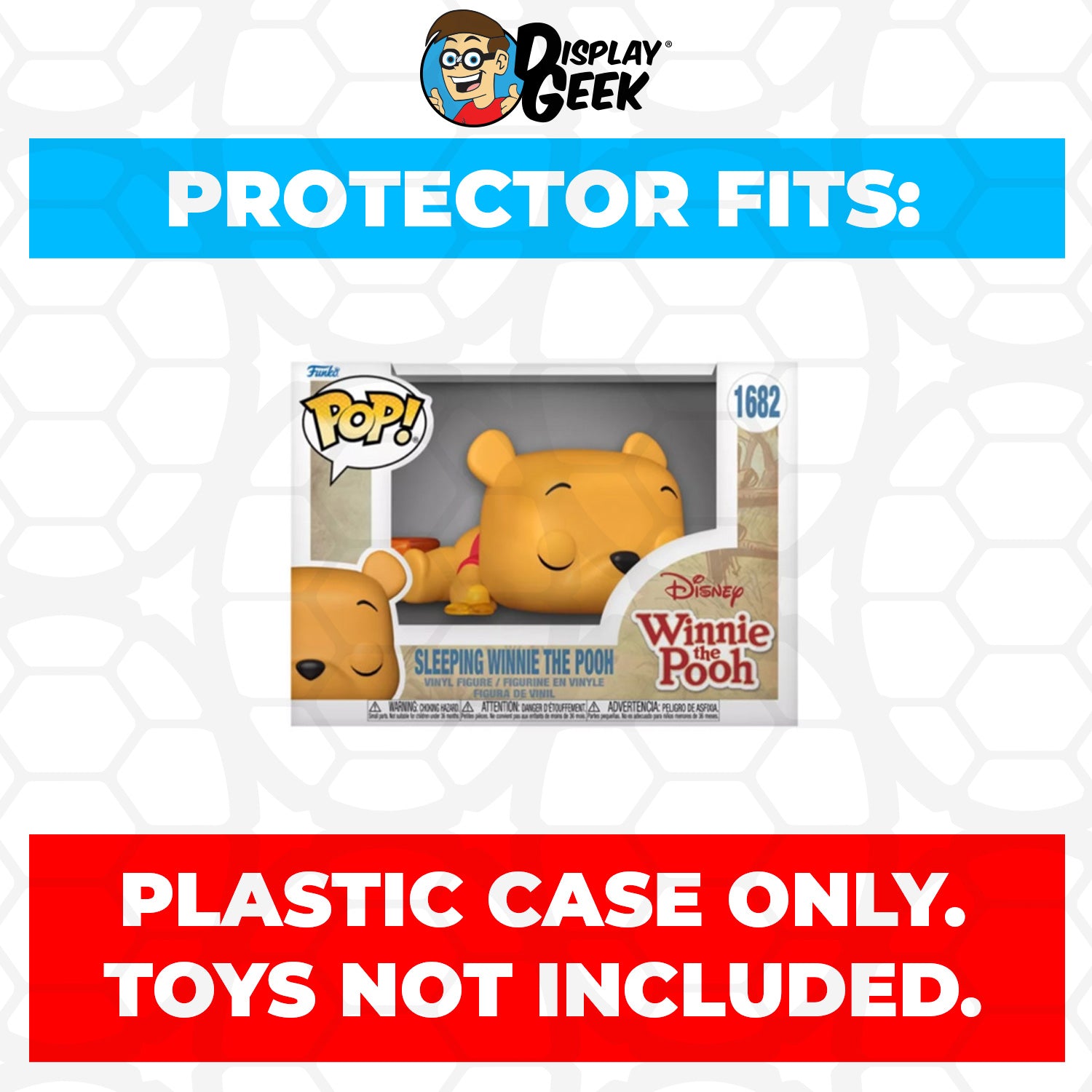 Funko POP! 4 inch Sleeping Winnie the Pooh #1682 Pop Protector Size ...