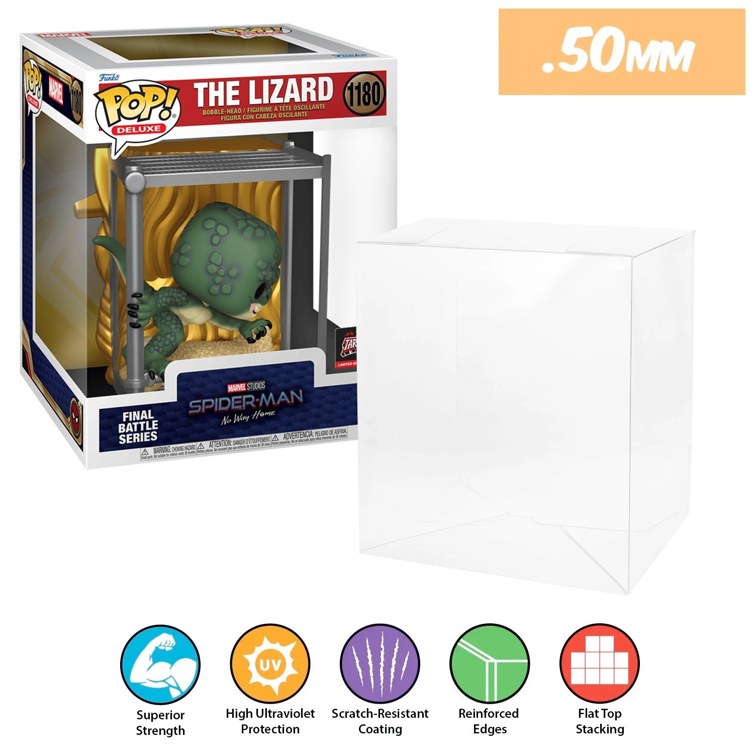Funko POP! Deluxe Final Battle Series The Lizard #1180 Pop Protector ...
