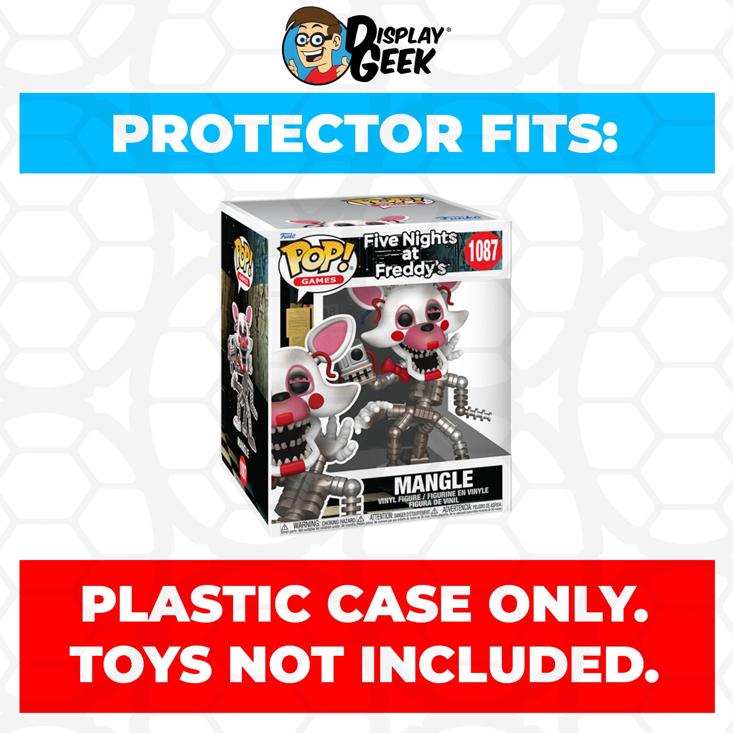 Funko POP! 6 inch FNAF - Mangle #1087 Super Size Pop Protector ...