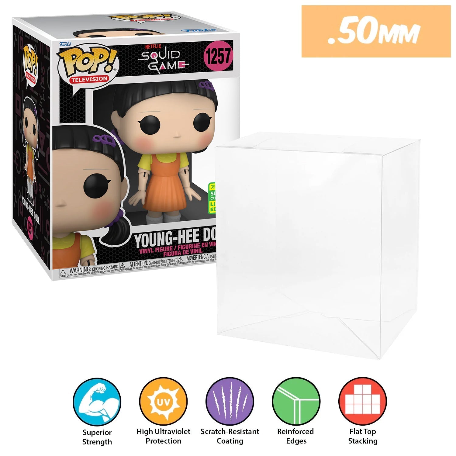 Funko POP! 6 inch Young-Hee Doll SDCC #1257 Pop Protector Size ...