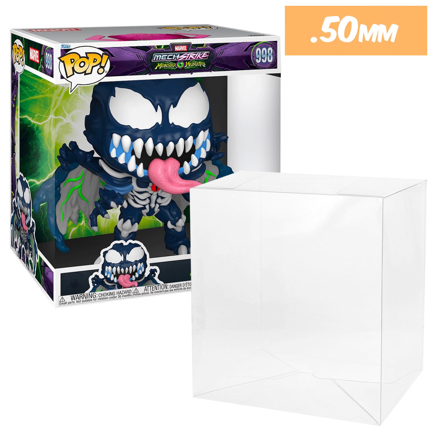 Funko POP! 10 inch Venom Mech Strike Monster Hunters Pop Protector Size ...