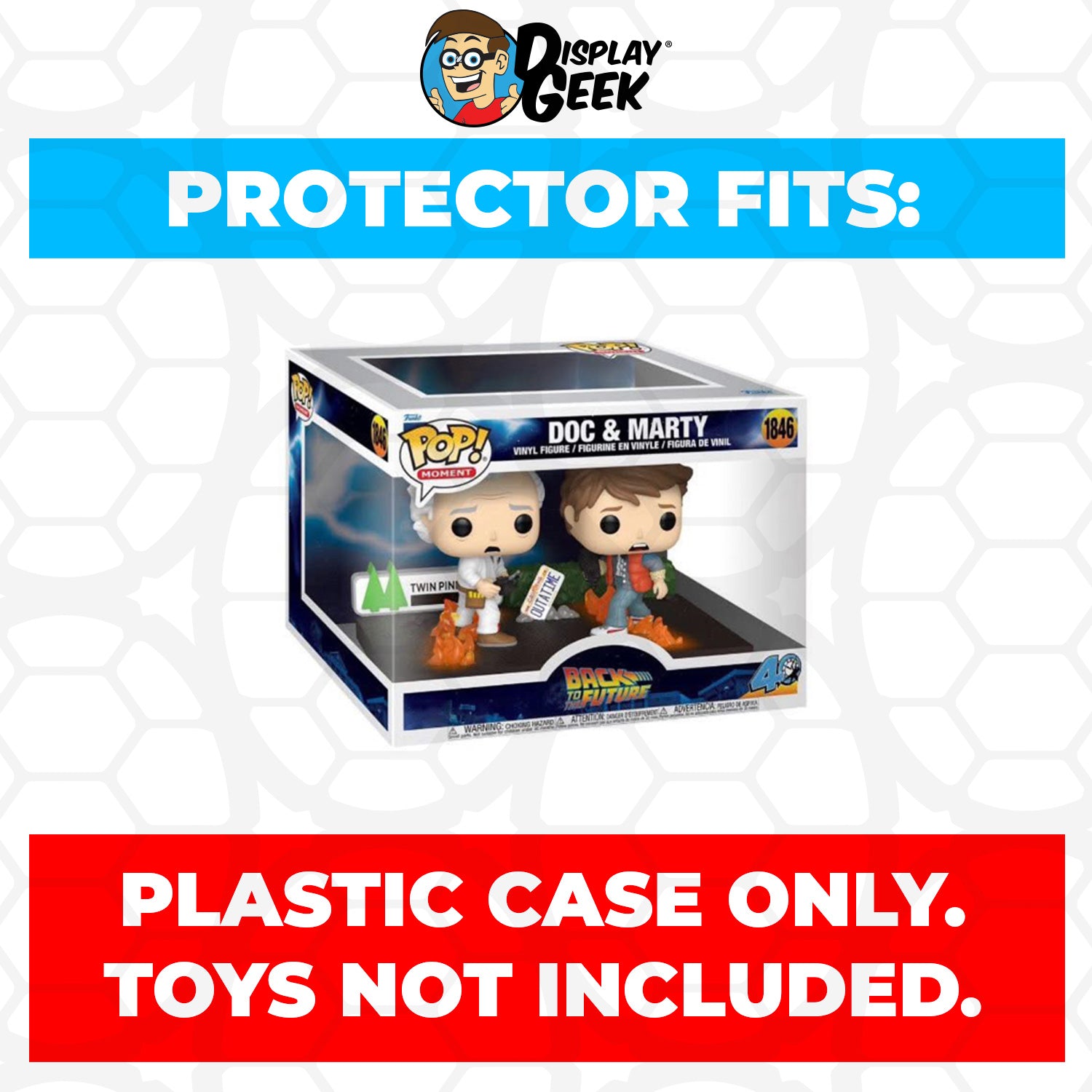 Funko POP! Moment Back to the Future - Doc & Marty #1846 Pop Protector Size CONFIRMED by Display ...