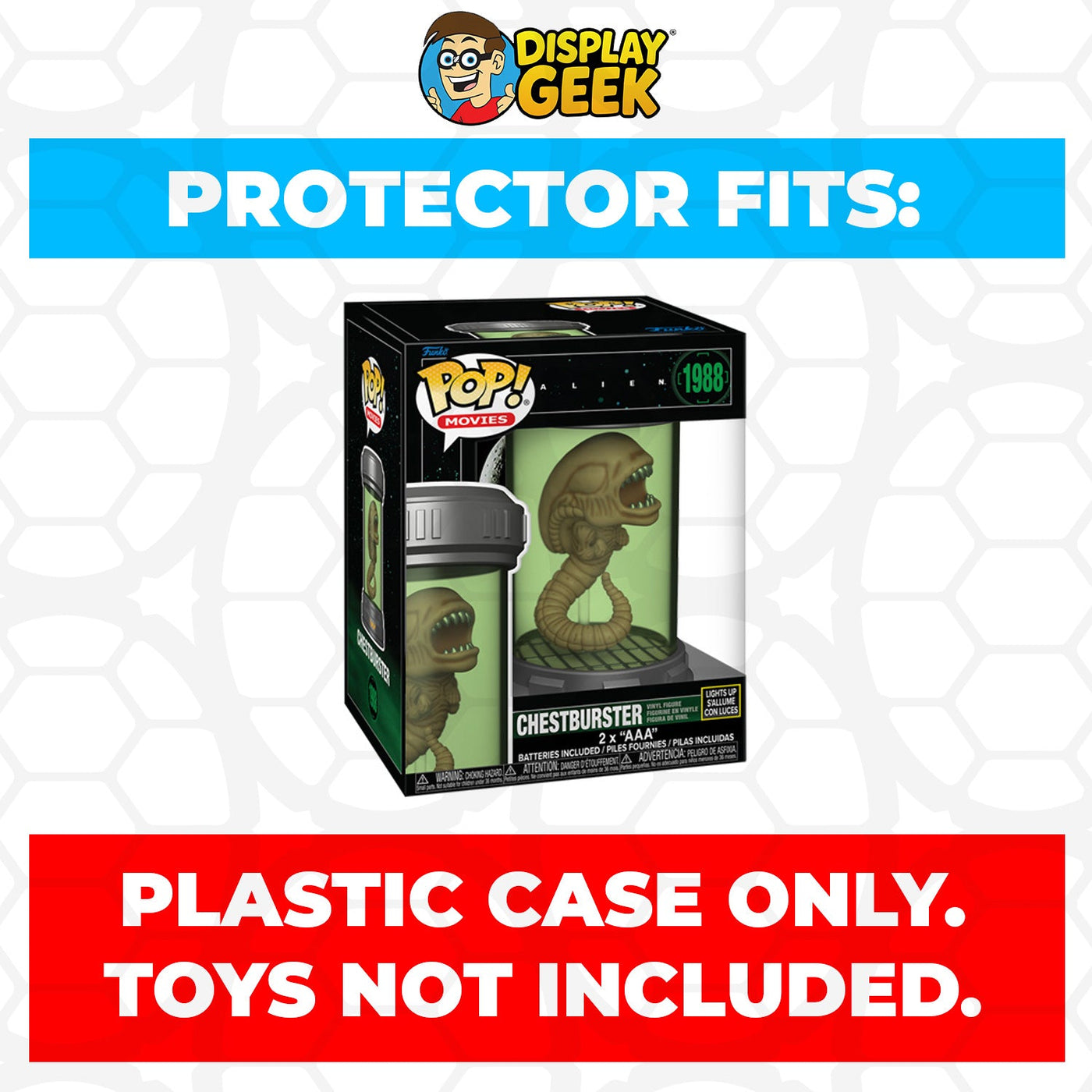 Funko POP! Premium Alien - Chestburster Light Up #1988 Pop Protector ...