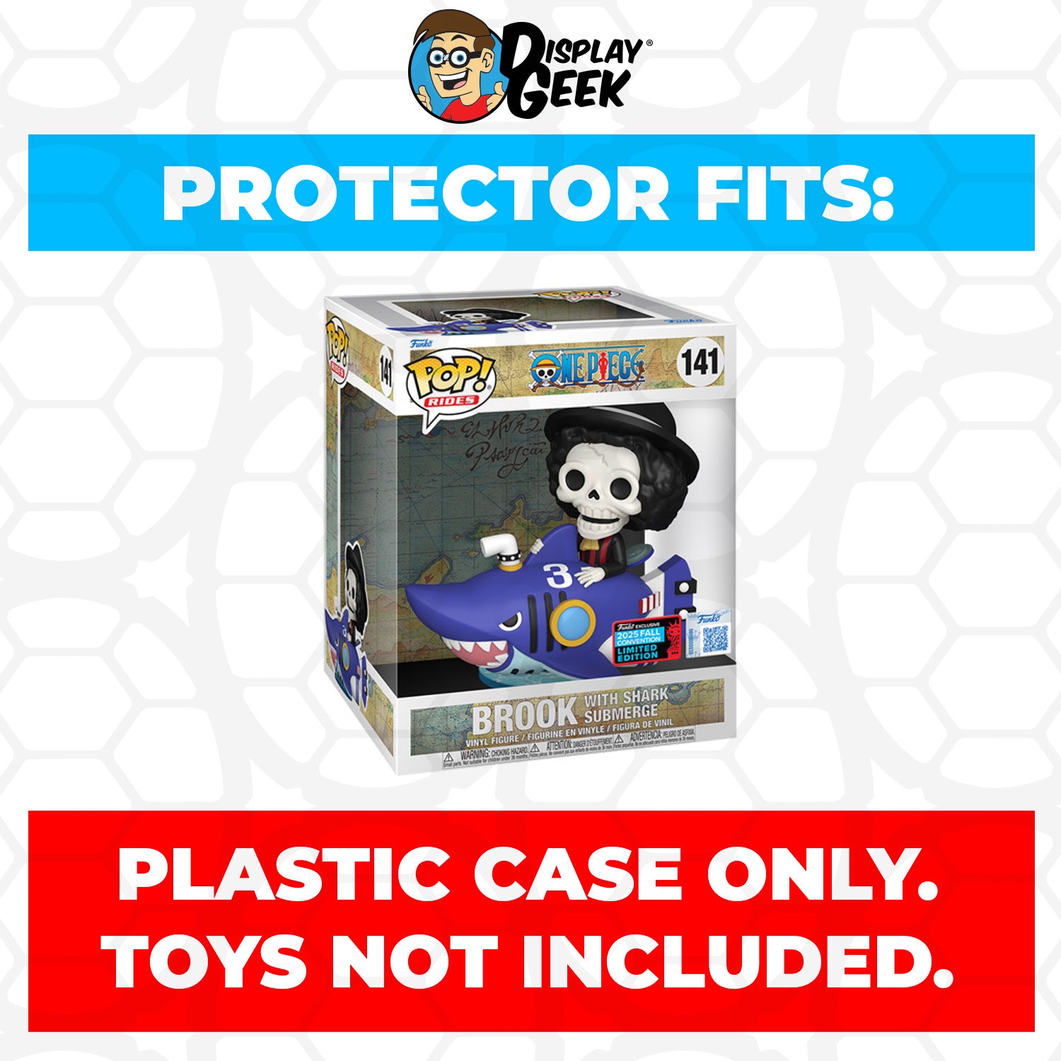 Funko POP! Rides One Piece - Brook With Shark Submerge NYCC #141 Pop ...