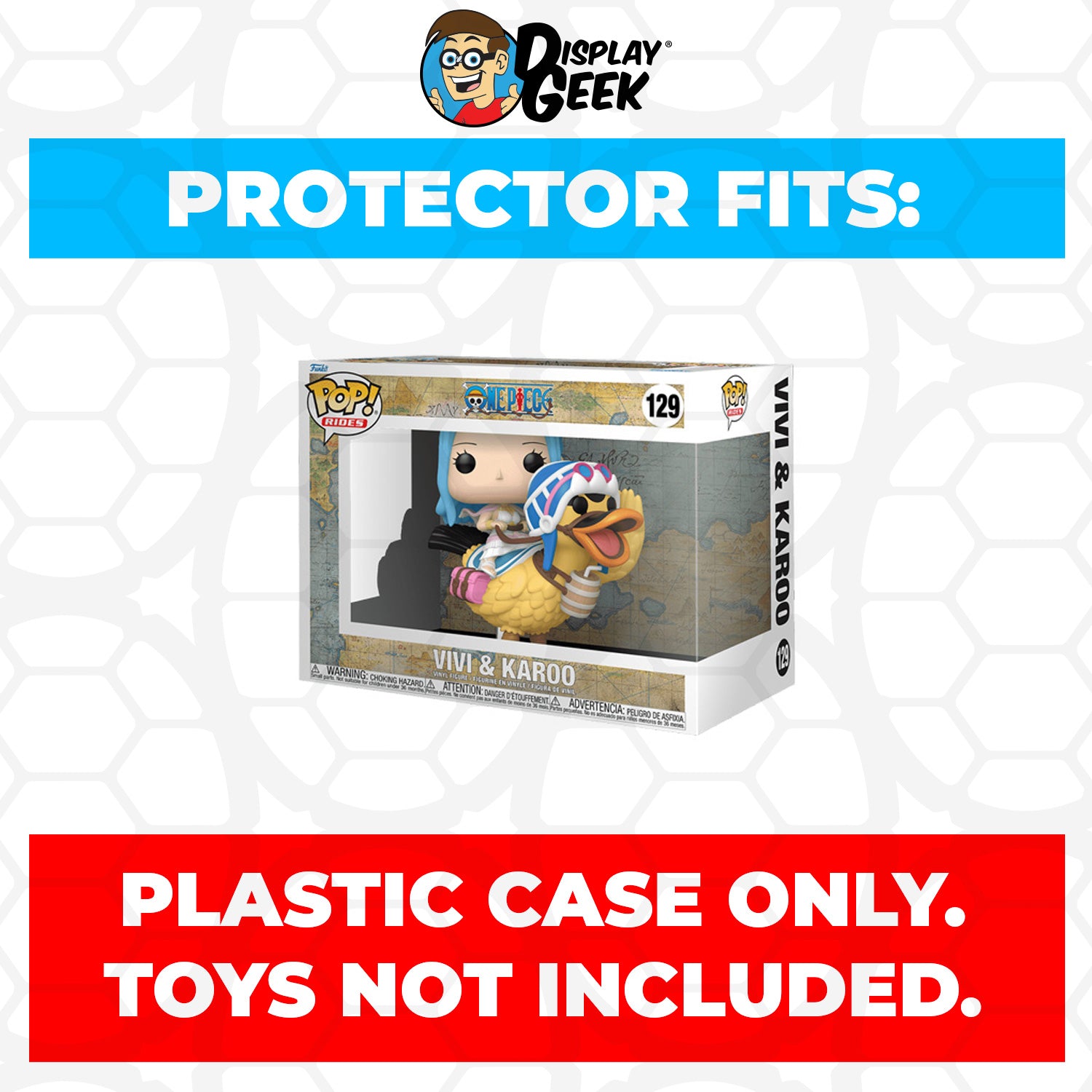 Funko POP! Rides One Piece - Vivi & Karoo #129 Pop Protector Size ...