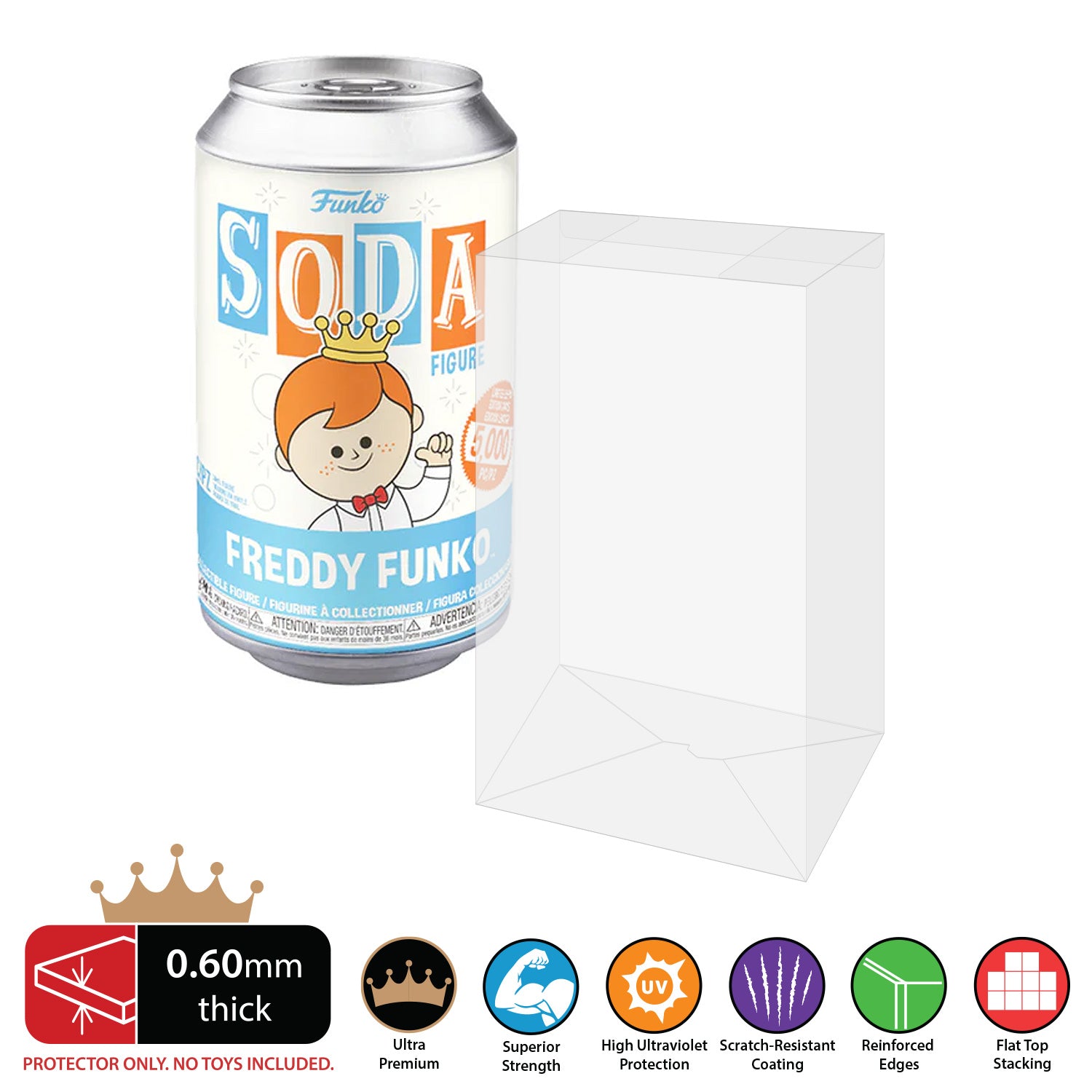 SODA Pop Protectors for Funko (0.50mm thick, UV & Scratch Resistant) 5 ...