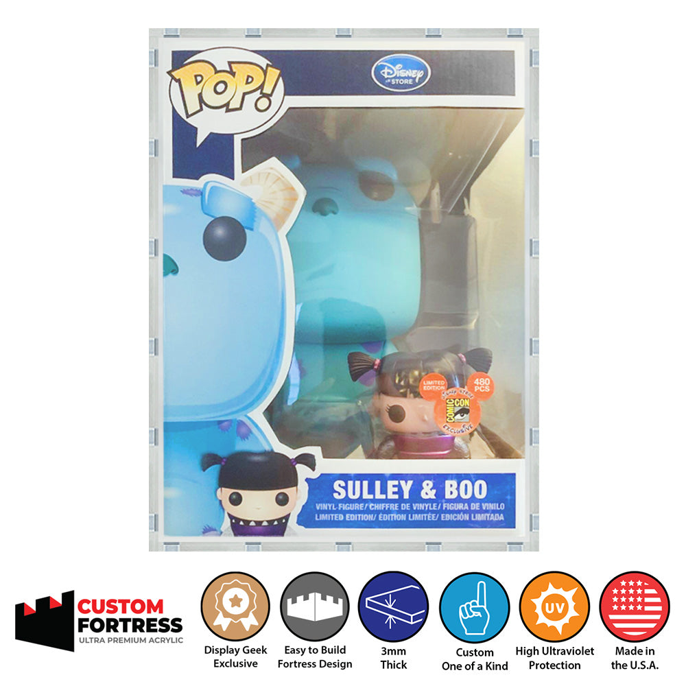 Custom Acrylic Hard Case for 9 INCH GIANT SULLEY & BOO Funko Pop Grail ...