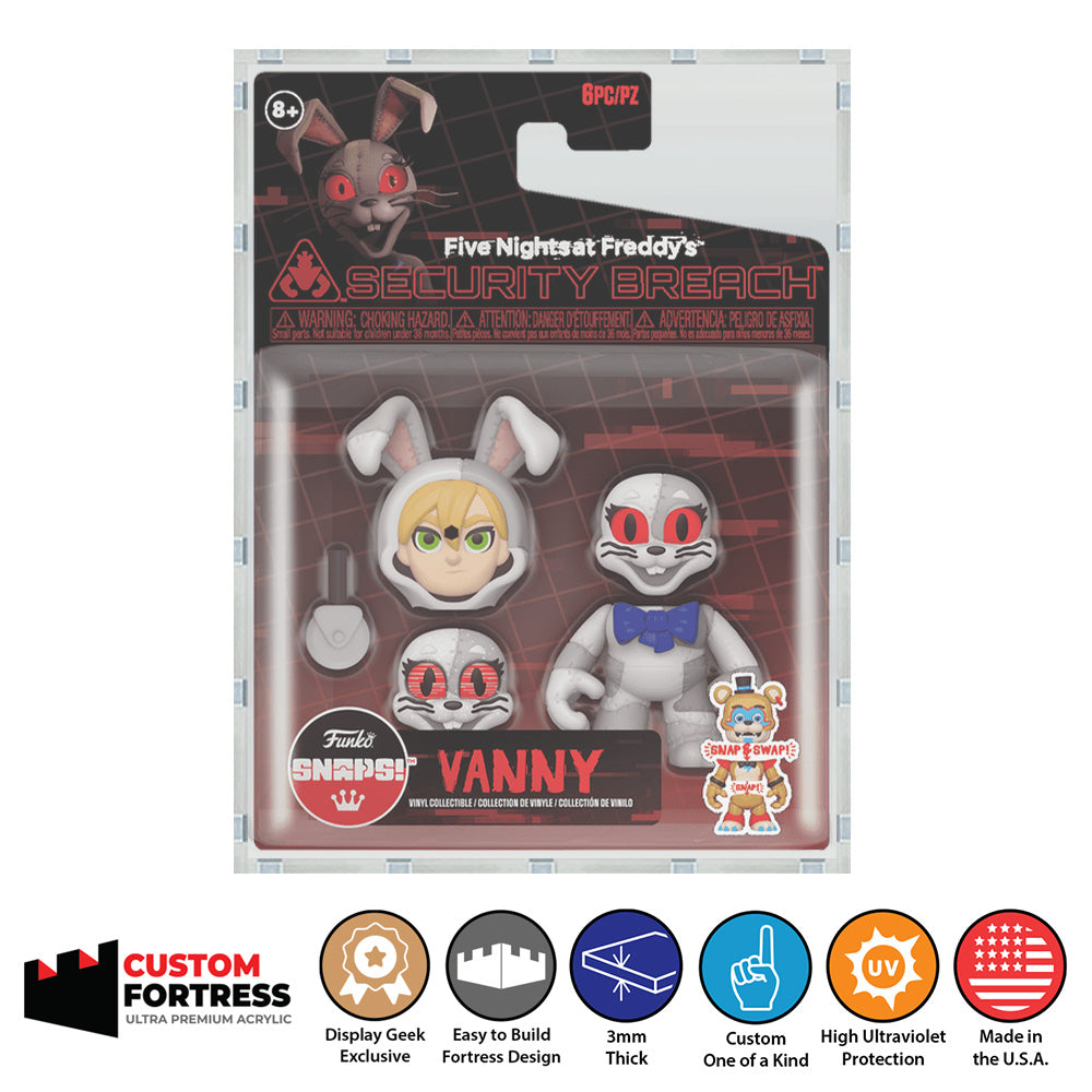 Custom Acrylic Hard Case for SNAPS! FNAF SECURITY BREACH Funko Carded ...