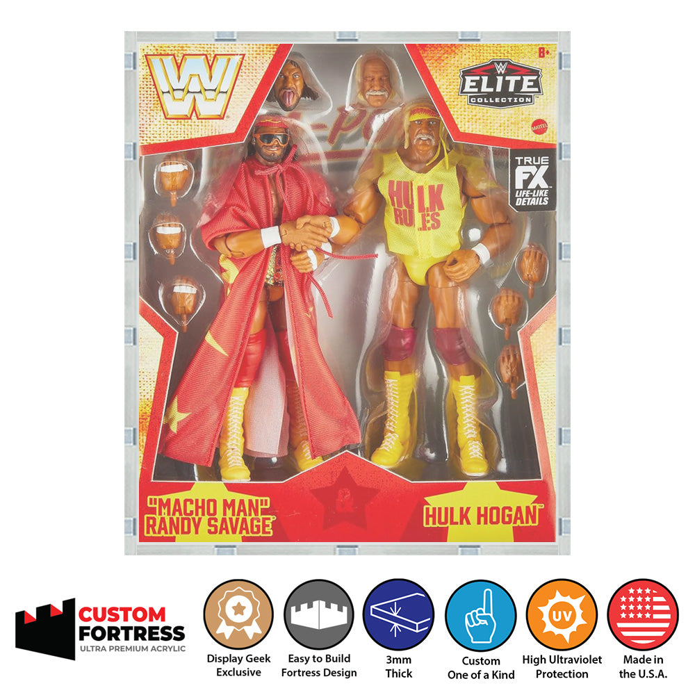 Custom Acrylic Hard Case for MEGA POWERS HULK HOGAN & MACHO MAN 2 PACK ...