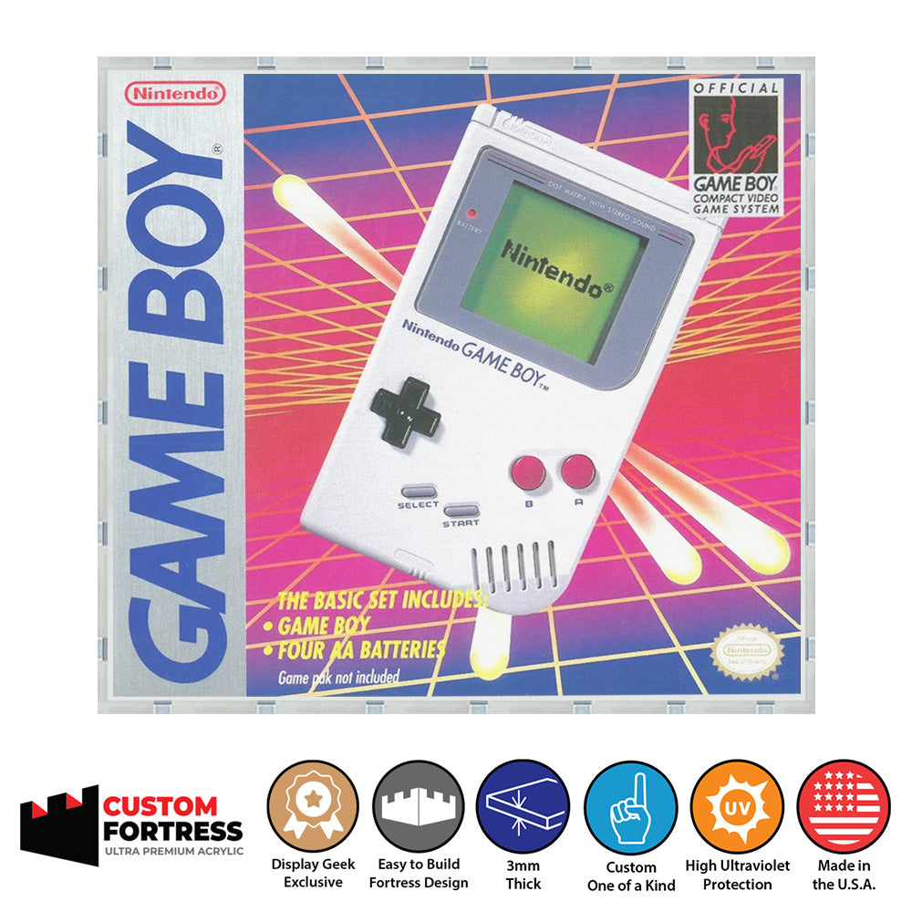Custom Acrylic Hard Case for NINTENDO GAME BOY ORIGINAL USA Video Game ...