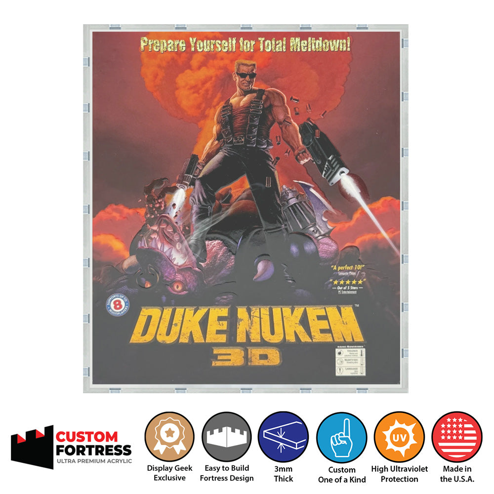 Custom Acrylic Hard Case for PC DUKE NUKEM 3D BIG BOX Video Game Box ...