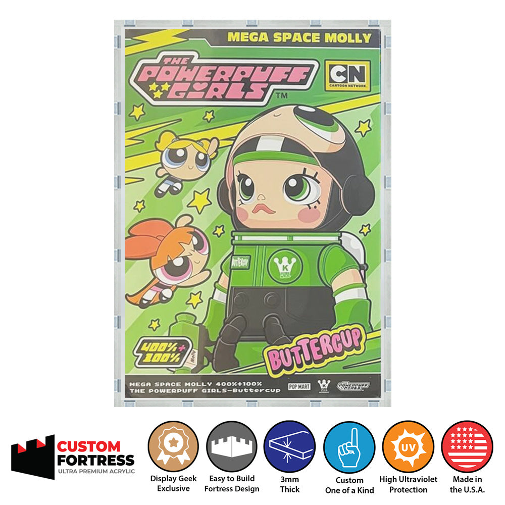 Custom Acrylic Hard Case for MEGA SPACE MOLLY 400% POWERPUFF GIRLS BUT ...