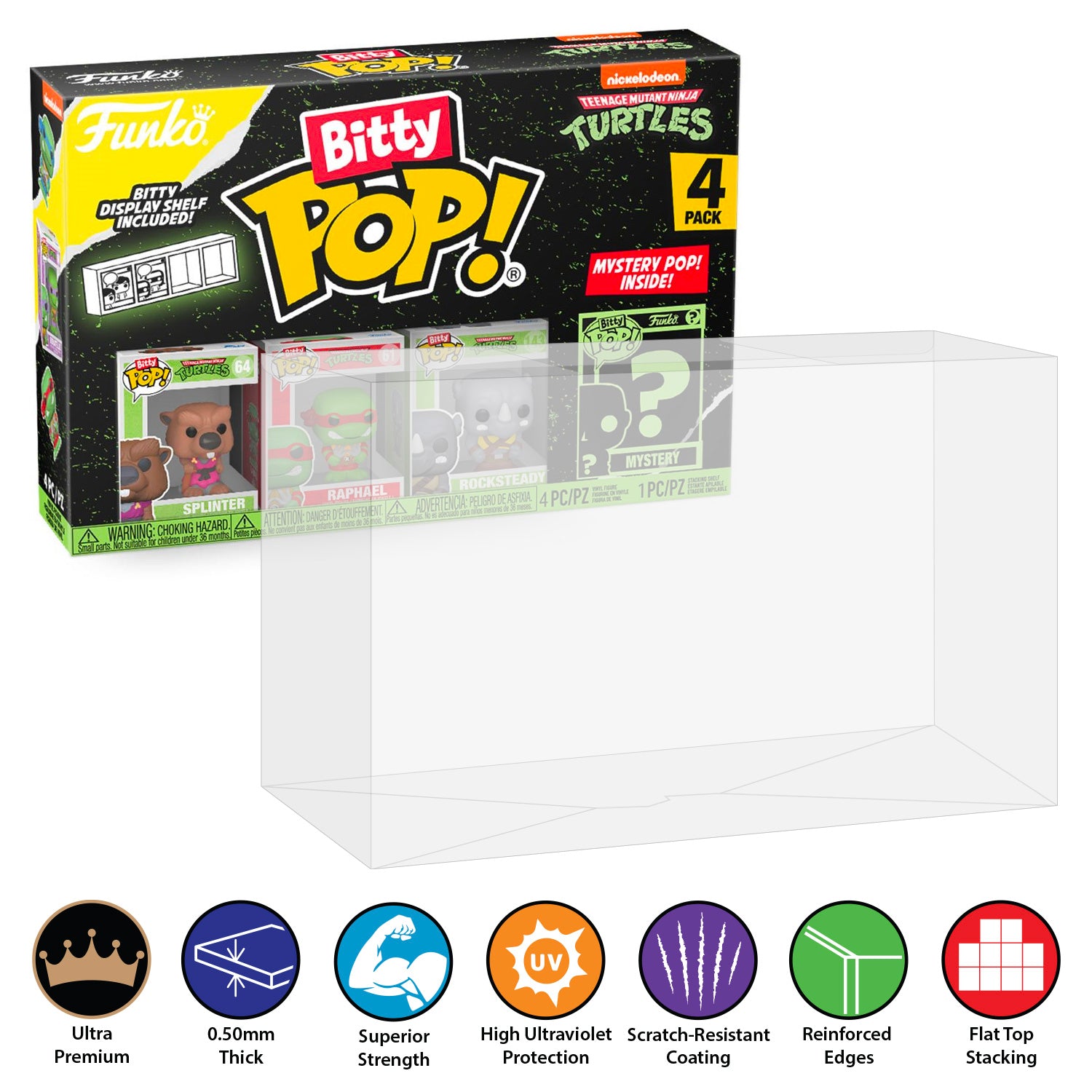Funko Protector Funko POP! Protector 5-Pack - Foldable Plastic Cases ...