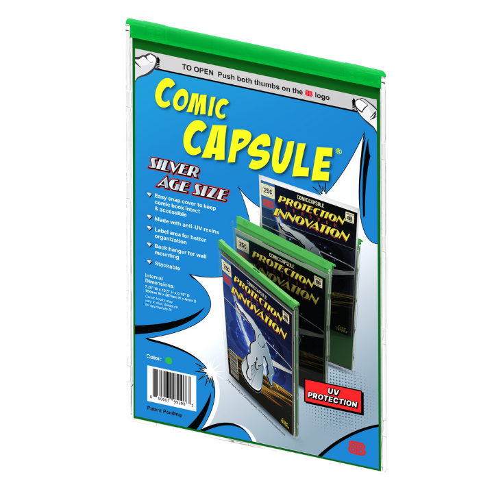 Comic Book Protective Case, Green (Silver Age)– Display Geek, Inc.