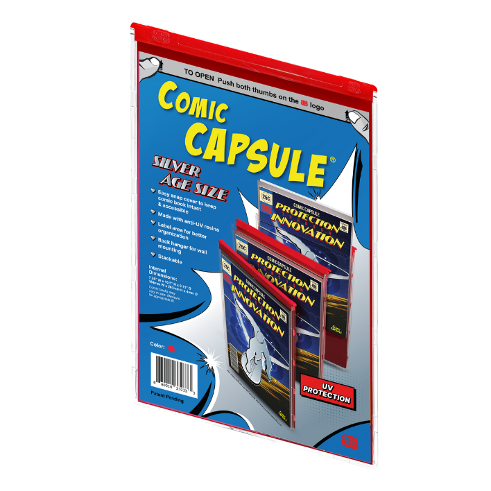 Comic Book Protective Case, Red (Silver Age)– Display Geek, Inc.
