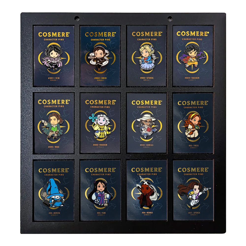 Enamel Pin Display (2" wide x 3" high Slots) Fits Standard Pins and Ca ...