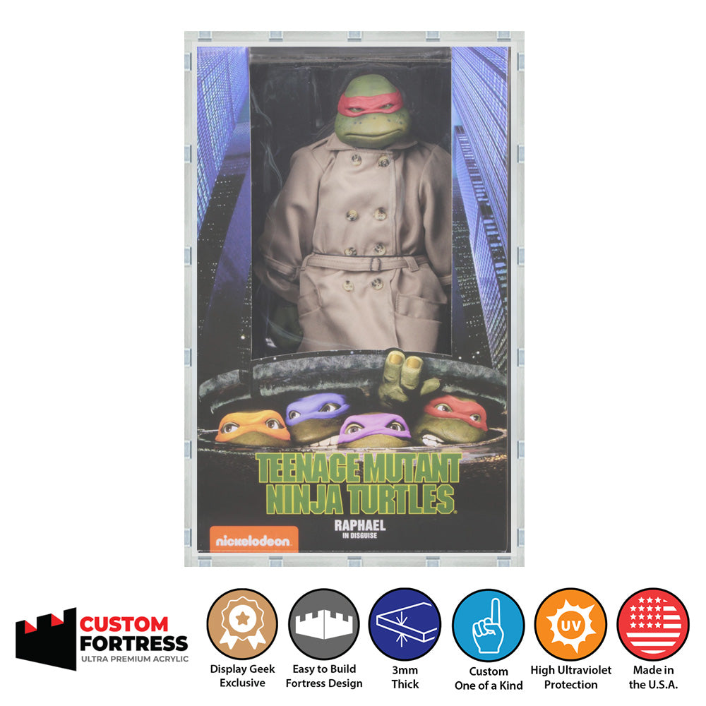 Custom Acrylic Hard Case for NECA TMNT 1990 RAPHAEL IN DISGUISE 1/4 SC ...