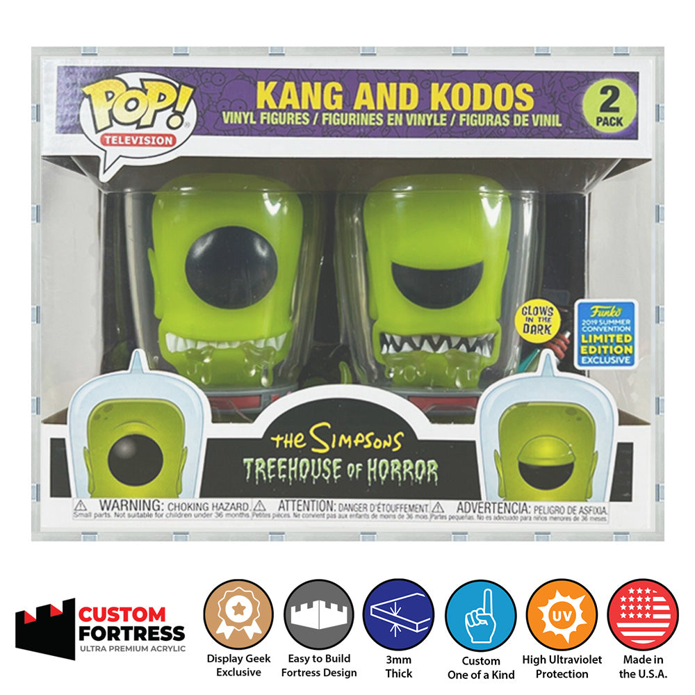 Custom Acrylic Hard Case for 2 PACK KANG & KODOS Funko Pop Grail Boxes ...