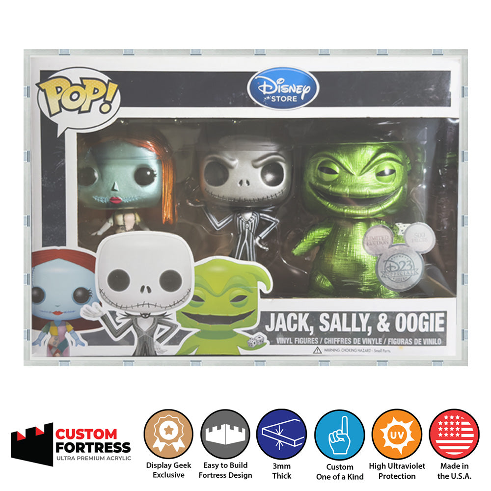Custom Acrylic Hard Case for 3 PACK LARGE OG Funko Pop Grail Boxes (3m ...