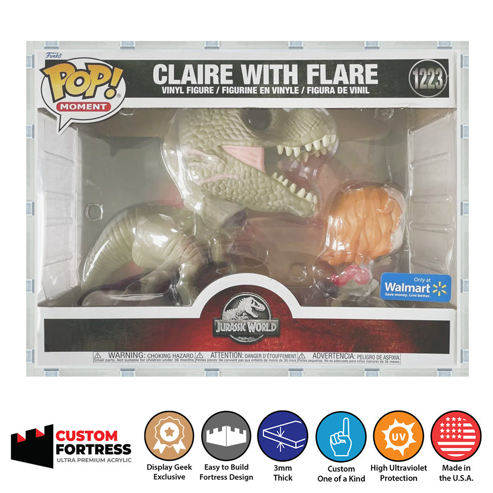 Custom Acrylic Hard Case for POP MOMENT CLAIRE FLARE #1223 Funko Pop G ...