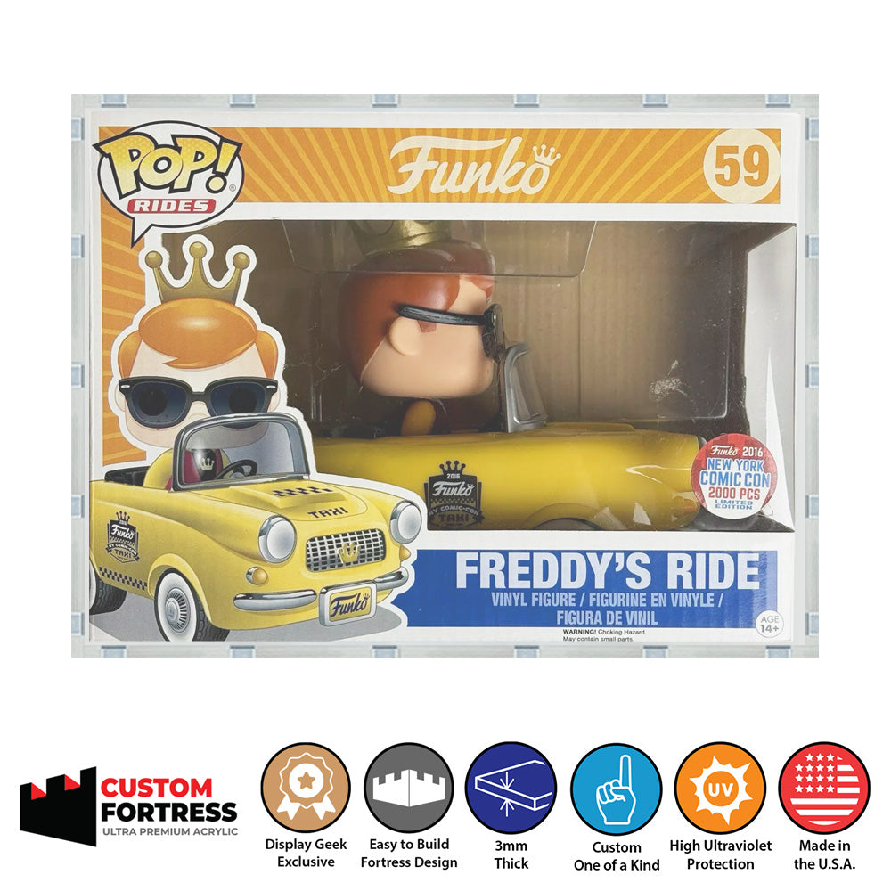 Custom Acrylic Hard Case for POP RIDES FREDDY Funko Pop Grail Boxes (3 ...
