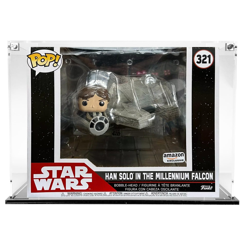 POP RIDES MILLENNIUM FALCON - 3mm thick Custom Acrylic Display Case for ...
