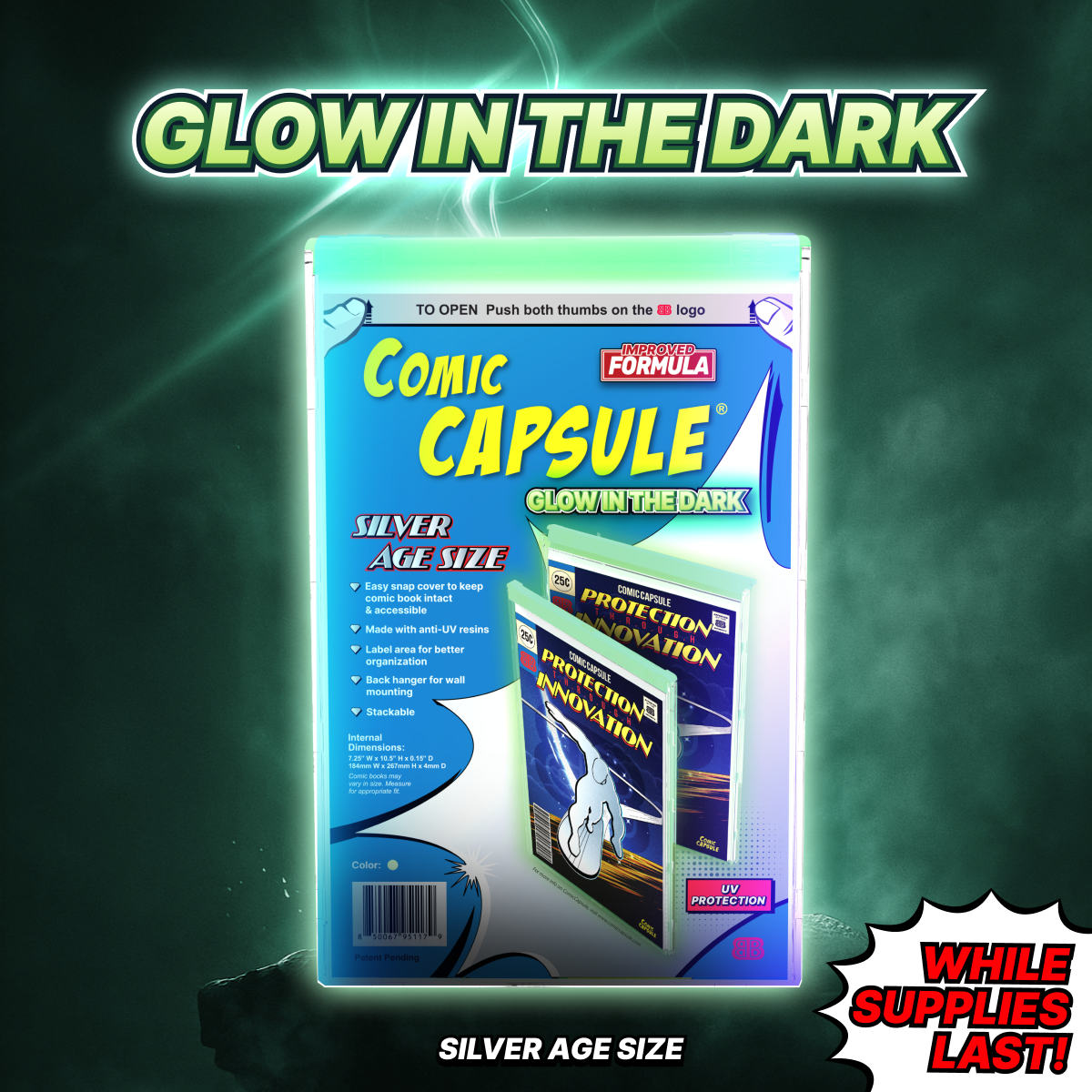 Comic Book Protective Case, Glow in the Dark (Silver Age)– Display Geek ...