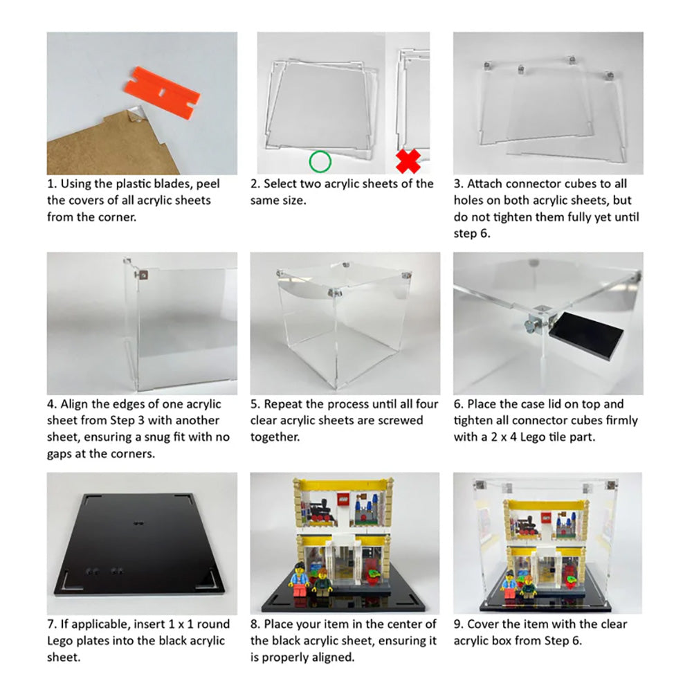 6 POPS SIDE BY SIDE - 3mm thick Custom Acrylic Display Case for Funko ...