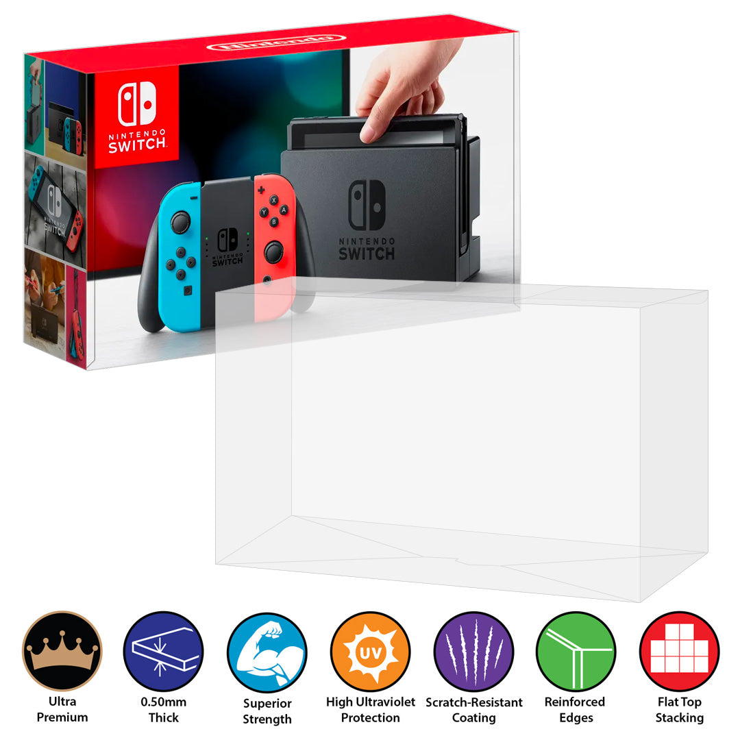 Plastic Protector for NINTENDO SWITCH Video Game Console Box (0.50mm t ...