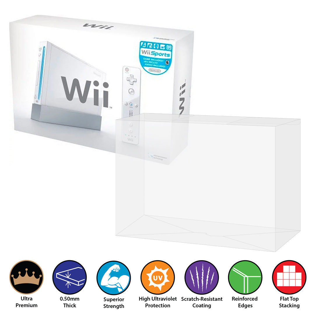 Plastic Protector for NINTENDO Wii Video Game Console Box (0.50mm thic ...