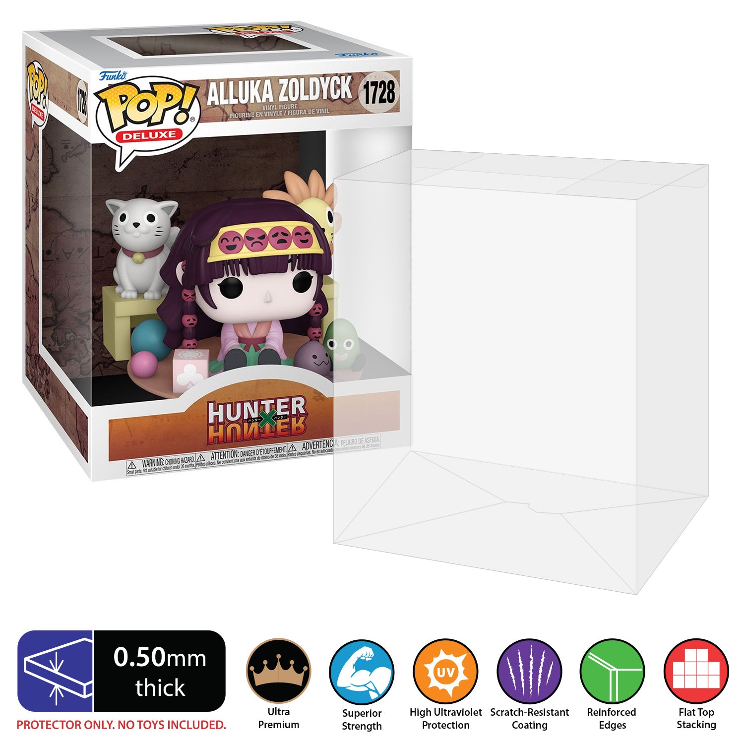 POP DELUXE TALL Pop Protectors for Funko (0.50mm thick, UV & Scratch R ...