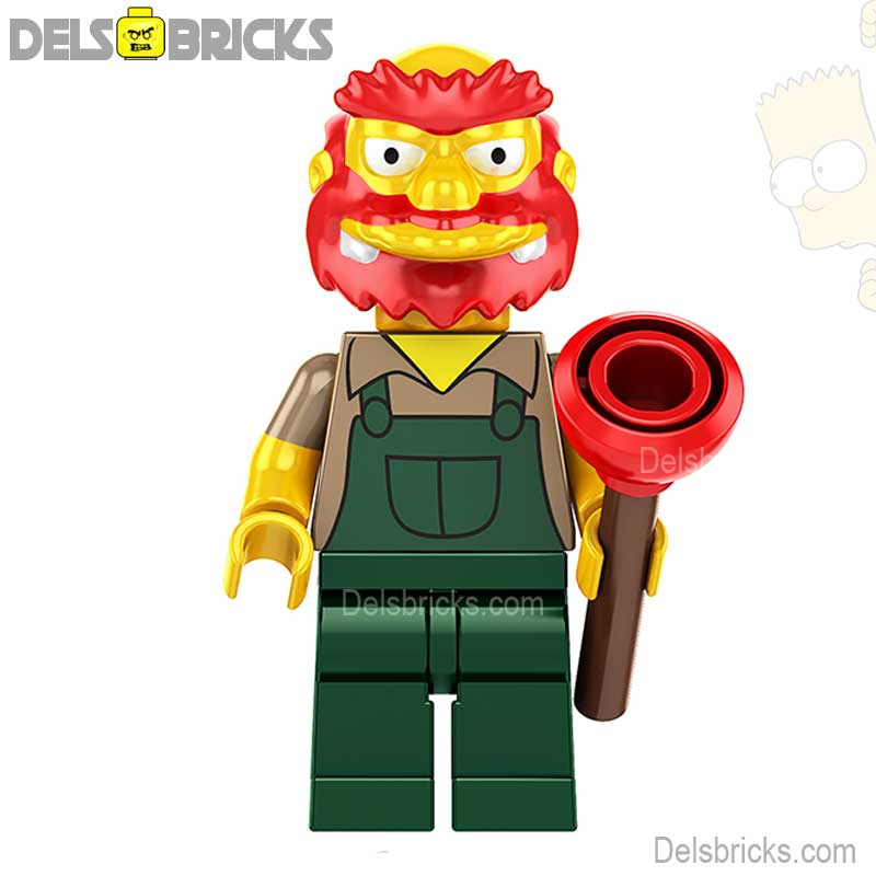 Willie (The Simpsons) - Custom Building Blocks Mini Figures Compatible ...