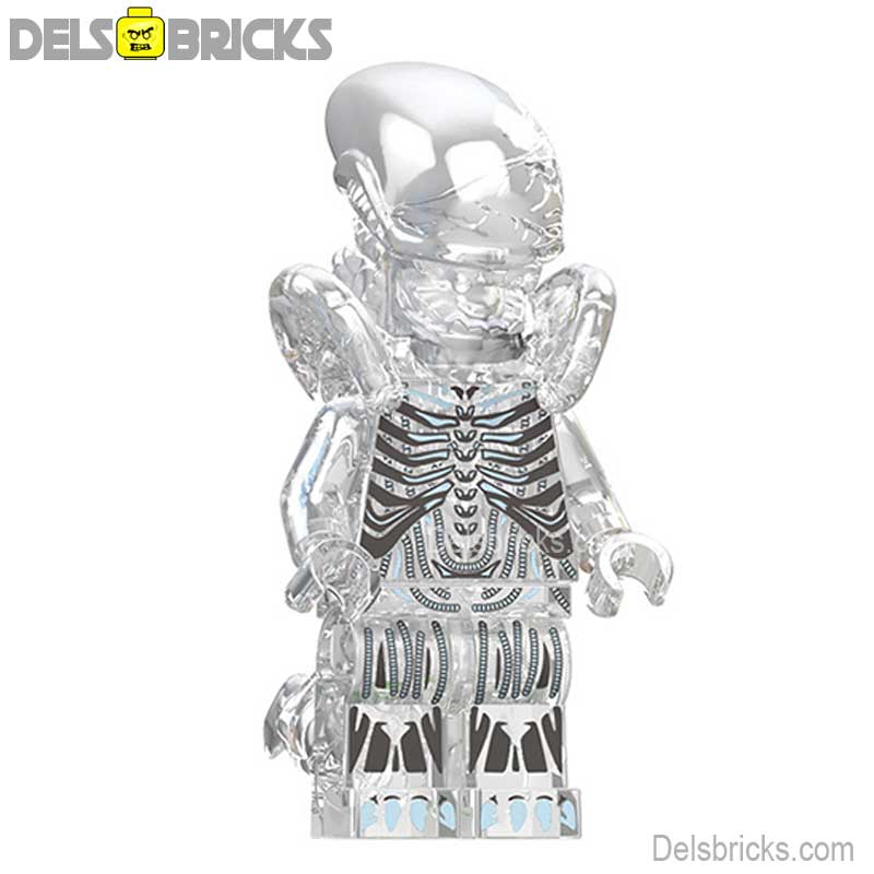 Xenomorph Transparent Clear (Alien) - Custom Building Blocks Mini Figu ...