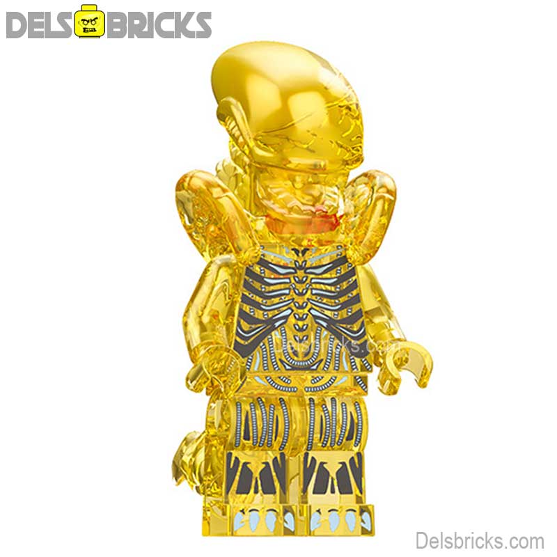 Xenomorph Transparent Yellow (Alien) - Custom Building Blocks Mini Fig ...