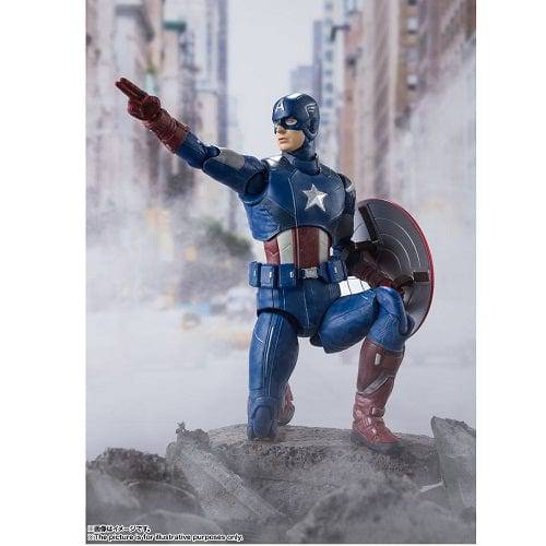Bandai Avengers Infinity Captain America S.H.Figuarts Action Figure ...