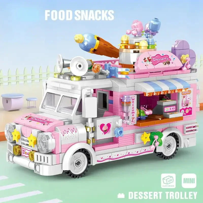 Dessert Trolley (Over 500 Pieces) - Custom Building Blocks Mini Figure ...