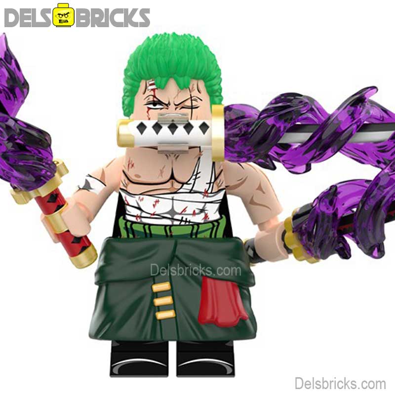 Roronoa Zoro #7 (One Piece) - Custom Building Blocks Mini Figures Comp ...