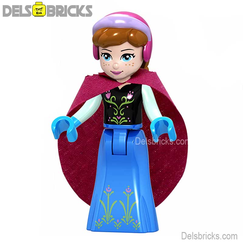 Anna (Frozen) - Custom Building Blocks Mini Figures Compatible with LE ...