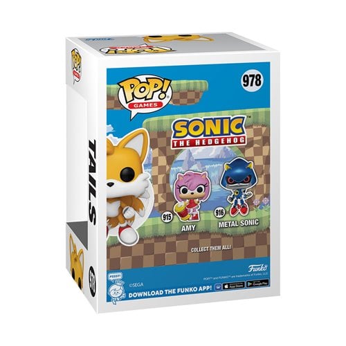 Funko Pop! Games 978 - Sonic the Hedgehog - Tails Flying Vinyl Figure ...
