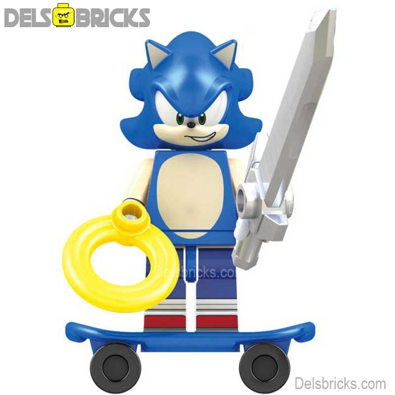 Sonic (Sonic the Hedgehog) - Custom Building Blocks Mini Figures Compa ...