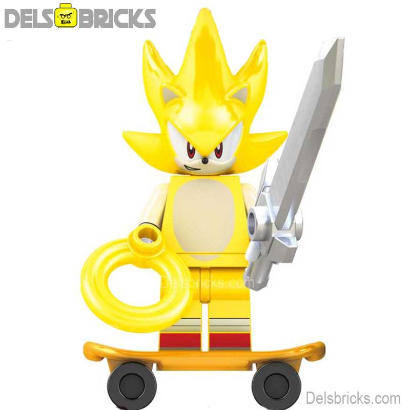 Super Sonic (Sonic the Hedgehog) - Custom Building Blocks Mini Figures ...