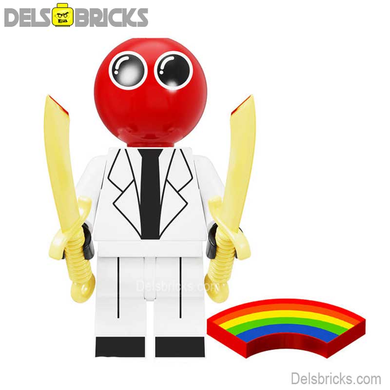 Rainbow Friends Red Scientist - Custom Building Blocks Mini Figures Co ...